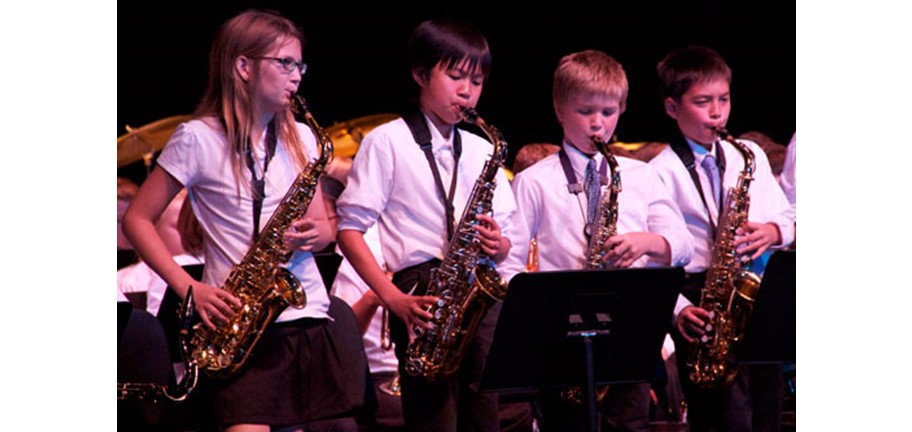 In-school music lessons - Band and Piano Programs